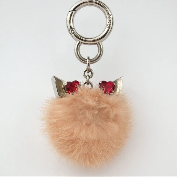 Fendi | Accessories | Authentic Fendi Monster Key Ring Furmetal Used ...
